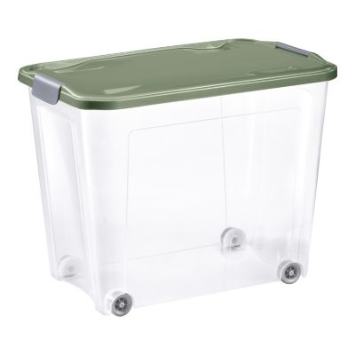Lot de 3 boîtes de rangement avec roulettes Tontarelli Combi Box 67 L ...