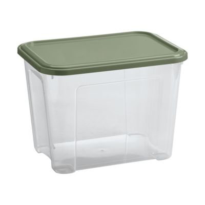 Lot de 3 boîtes de rangement Tontarelli Combi Box 18 L couvercle vert