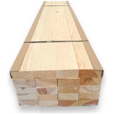 Lot de 3 tasseaux en bois de sapin 90X90x2400 mm