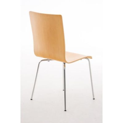 Lot de 4 chaise de conference clp en bois non pliable interieur H. 87 cm