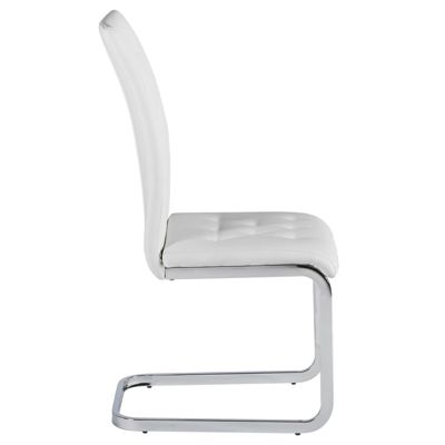 Lot de 4 chaises CHLOE, en synthétique blanc