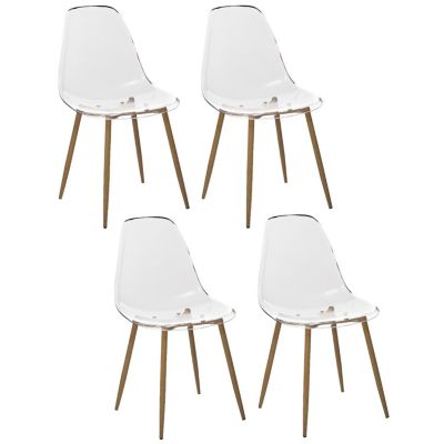 Lot de 4 Chaises Thao en polycarbonate
