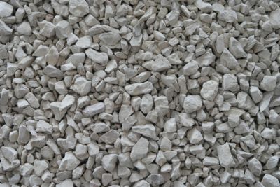 Lot de 4 sacs de gravillon pour béton blanc 6/16 25KG