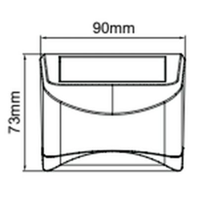 Lot de 6 Appliques solaires murales 5lm-lumière chaude-efficace pour ...