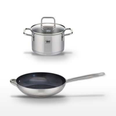 Lot Poêle 32 cm Elo Profi Therm Platinum & Faitout 14 cm Elo