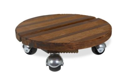 Louis Moulin Roule plante BOIS rond naturel - 30 cm - Bois