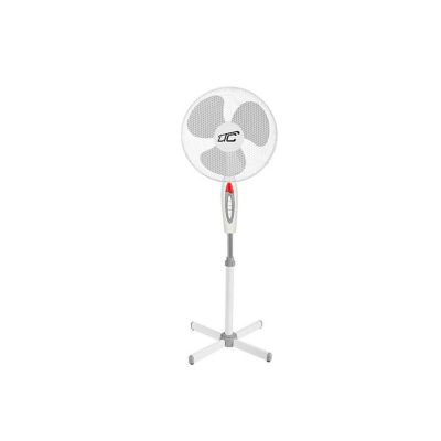 Ltc ventilateur sur pied 3 vitesses blanc oscillant 40 W