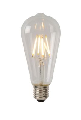 Lucide ST64 Class B - Ampoule filament - 6,4 cm - LED Dim. - E27 - 1x7W 2700K - Transparent ...