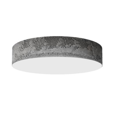 LUMICOM - PUNNETT Plafonnier, 3X E27, max 42W, métal/verre, béton, D.40cm