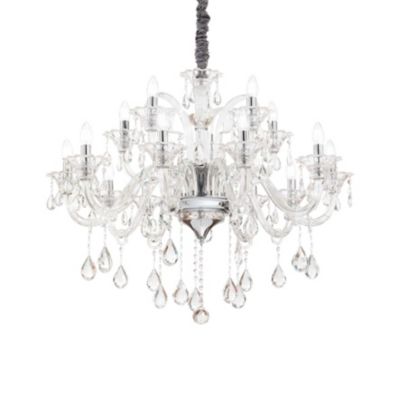 Luminosa Colossal 15 Light Chandelier Clear Glass, E14
