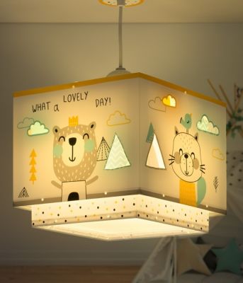 Lustre et lampe suspension enfant Hello Little animaux