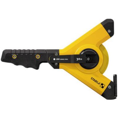 Mètre-ruban Stabila LBM 1000 Steel 30 m, ruban acier, cadre PC/ABS