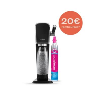 Machine a soda - SODASTREAM ART - Noire - bouteille et cylindre de ...