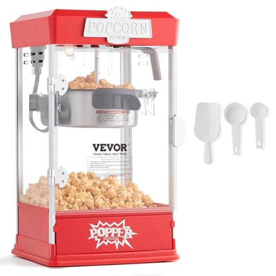 Machine pop corn 480 W, bol 113 g, verre trempe, 3 cuillères. Style ...