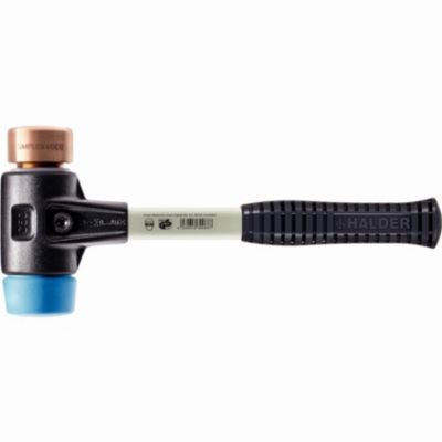 Maillet HALDER SIMPLEX 3714 TPE souple/cuivre, manche fibre de verre ...