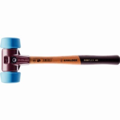 Maillet HALDER SIMPLEX TPE souple D50 mm boîtier fonte malléable manche ...