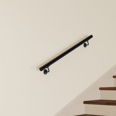 Main Courante Murale pour Escalier en Inox 304 noir - Rampe Escalier ...