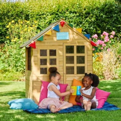 Maisonnette cabane enfant ROMARIN en bois marron