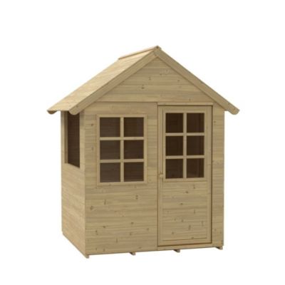 Maisonnette cabane enfant ROMARIN en bois marron