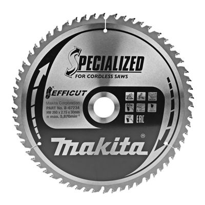 Makita EFFICUT - Lame de scie circulaire pour bois, carbure de ...