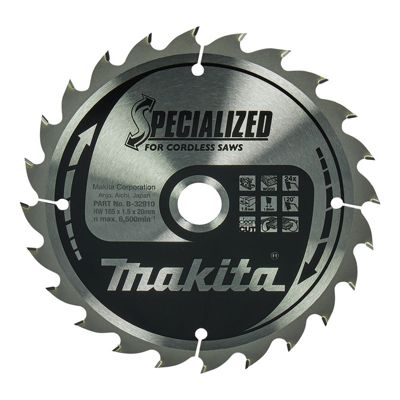 Makita SPECIALIZED B-32910 Lame circulaire carbure 165 x 20 mm 24 dents