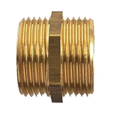 Mamelon double mâle 26/34 laiton - GARIS - D04005B