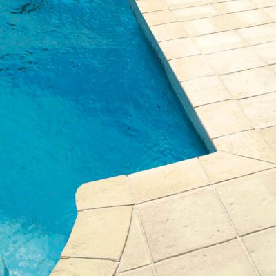 Margelle courbe Plagine ton pierre, épaiss. 6 cm