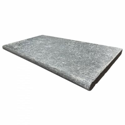 Margelle piscine en marbre Gris Sahara - Bord Rond - 33 x 61 x 3 cm ...