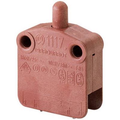 Marquardt 1117.0101 Bouton-poussoir à rappel 400 V/AC 16 A, 1 x Off/(On)