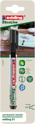 Marqueur permanent noir Edding Ecoline e 21 pointe de 1.5 a 3 mm Castorama