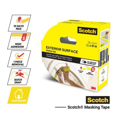 Masquage Spécial Extérieur Scotch® 2097 jaune 36 mm x 41 m