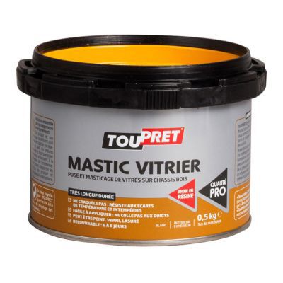 Mastic blanc très longue durée 0,5 kg | Castorama