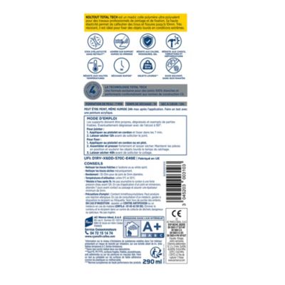 Mastic Cyanolit Koltout totaltech gris 290ml