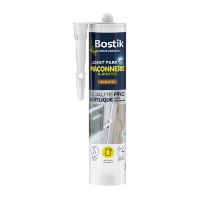 Mastic d’étanchéité spécial maçonnerie et portes acajou Bostik Joint ...