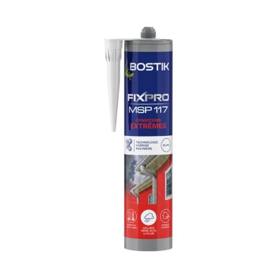 Mastic hybride polymère haute performance Bostik Fixpro conditions extrêmes 290 ml