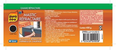 Mastic réfractaire en boîte de 450 g | Castorama