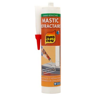 Mastic réfractaire en cartouche de 310 ml | Castorama