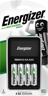 Maxi chargeur + 4 aa 2000mah Energizer