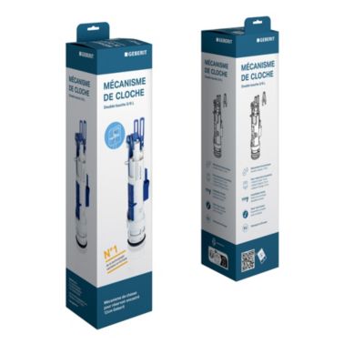 Mécanisme de chasse double débit pour réservoir encastré Geberit Sigma ...