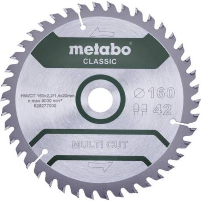 Metabo MULTI CUT CLASSIC 628277000 Lame de scie circulaire 160 x 20 ...