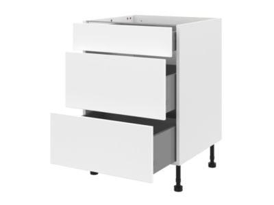 Meuble bas de cuisine avec 1 tiroir et 2 casseroliers GoodHome Stevia ...