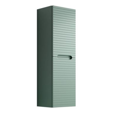 Meuble d'appoint de salle de bain BOREAL 35x27 cm finition VERT LAC mat ...
