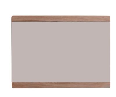 Meuble de chambre - Miroir mural en mélaminé coloris chêne. L-H-P: 90 ...