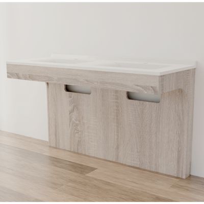 Meuble double vasque PMR ALTEA 140 cm - Cambrian oak | Castorama