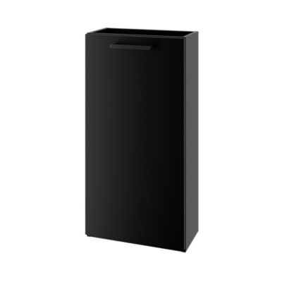 Meuble lave mains à poser noir mat l.43,5 cm 1 porte Imandra + plan ...