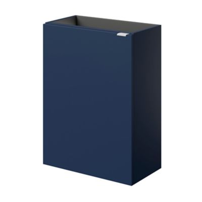 Meuble lave mains suspendu bleu nuit mat l.44 x H.55 x P.23 cm ...