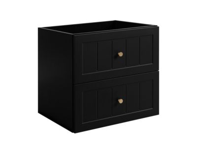 Meuble sous lavabo de style classique, noir, 60 x 57 x 46 cm