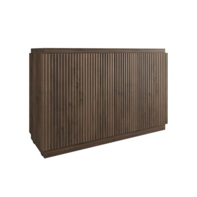 Meuble sous vasque à suspendre l.120 x H.78 x P.44 cm effet noyer Baden ...