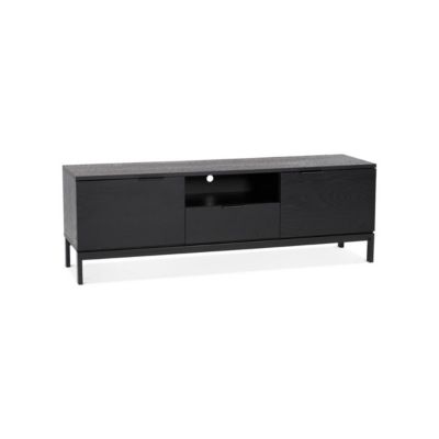 Meuble TV 2 Portes & 1 Tiroir "Kibo" 150cm Noir