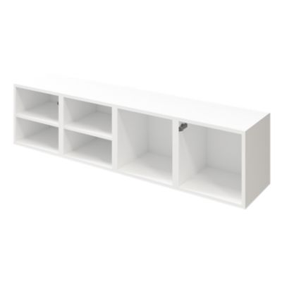 Meuble TV blanc GoodHome Atomia H. 37,5 x L. 150 x P. 37 cm | Castorama